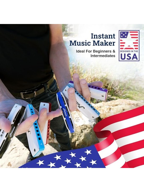 Harmo Polar Country tuning harmonicas 12 keys set