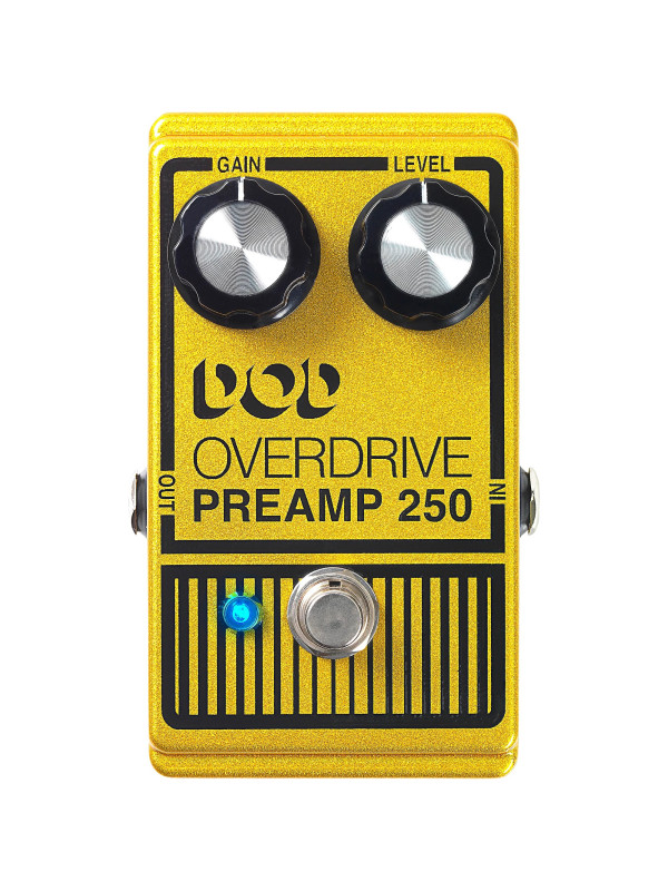DOD Analog Overdrive Preamp 250 Guitar Effects Pedal with True-Bypass ...